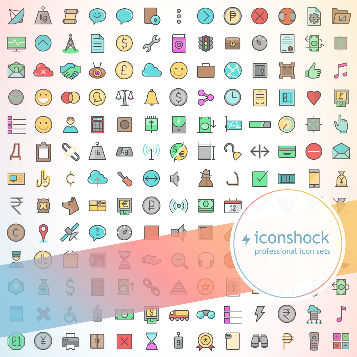 Color Line Icons - Iconshock