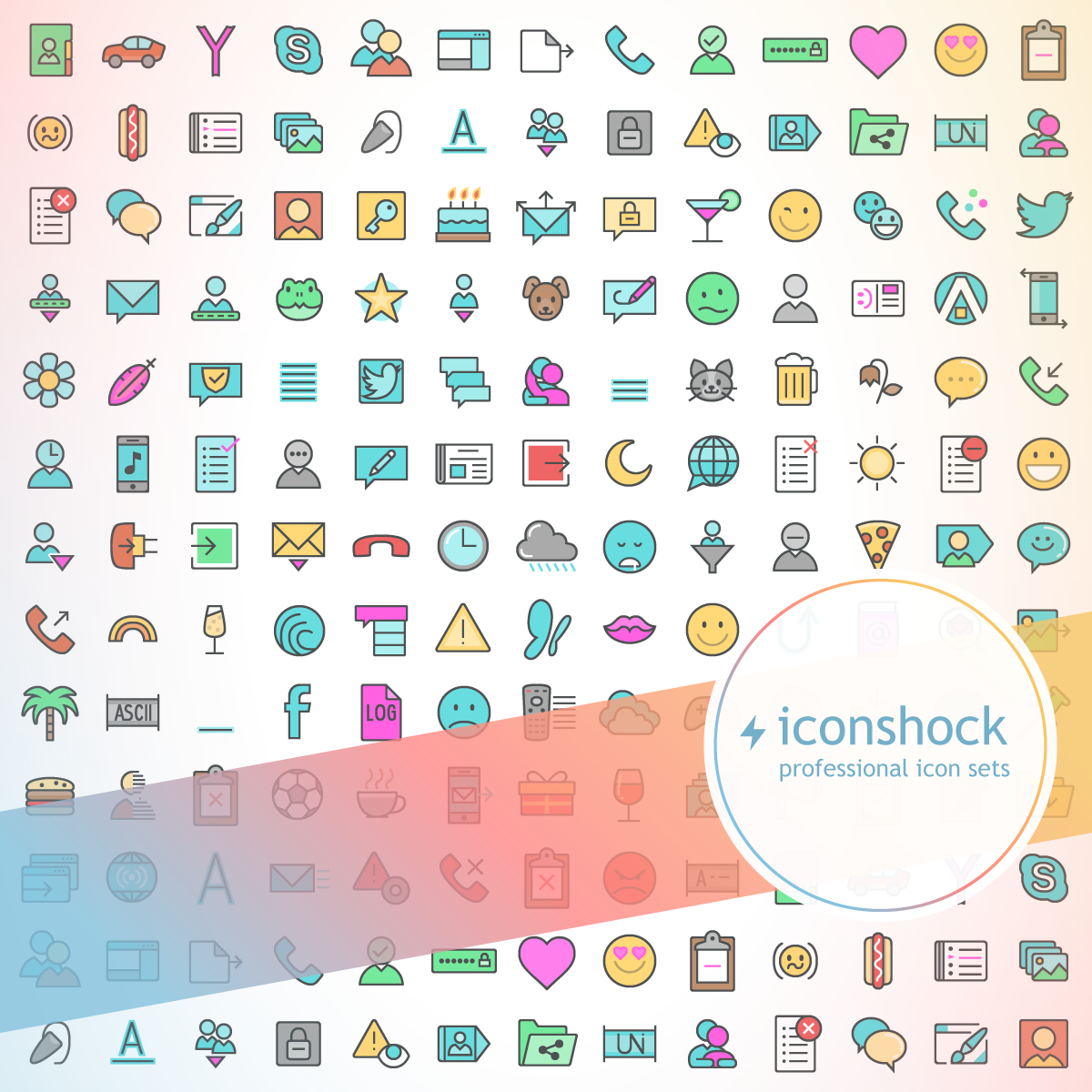 Color line - Communications Icons - Iconshock