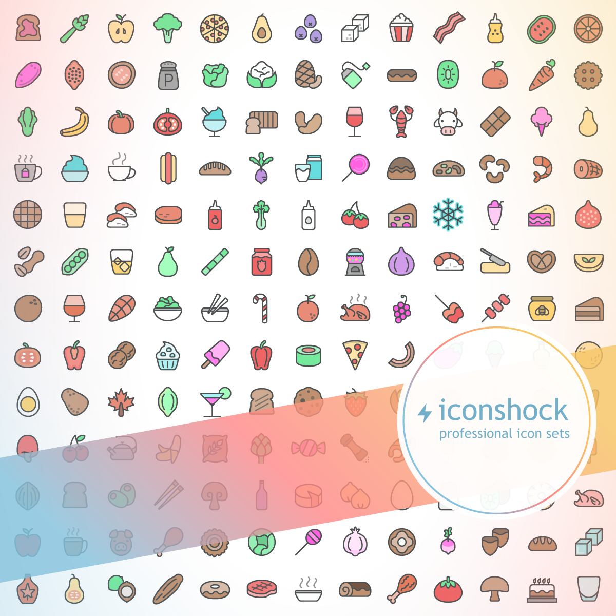 Color line - Food Icons - Iconshock