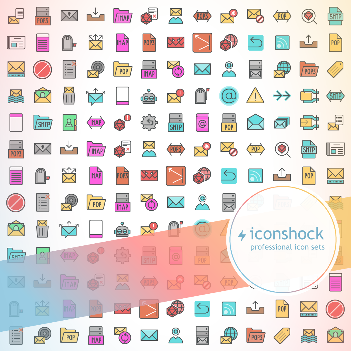 Color line - Mail Icons - Iconshock