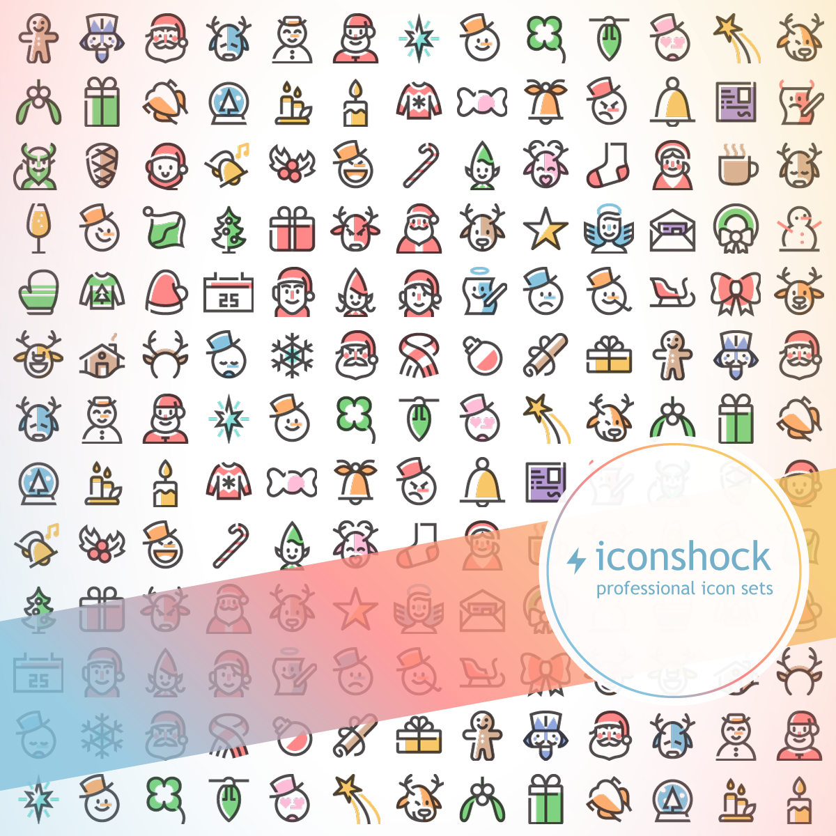 Glyph color - Christmas Icons - Iconshock