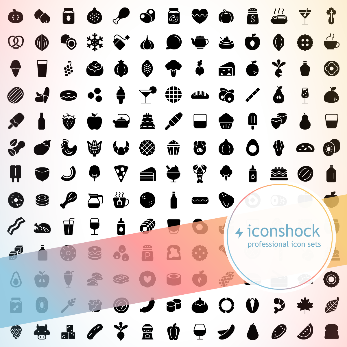 Ios filled - Food Icons - Iconshock