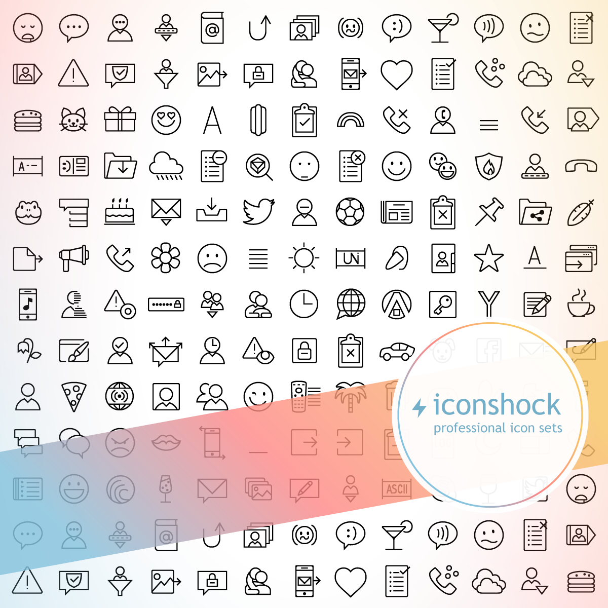 Ios line - Communications Icons - Iconshock