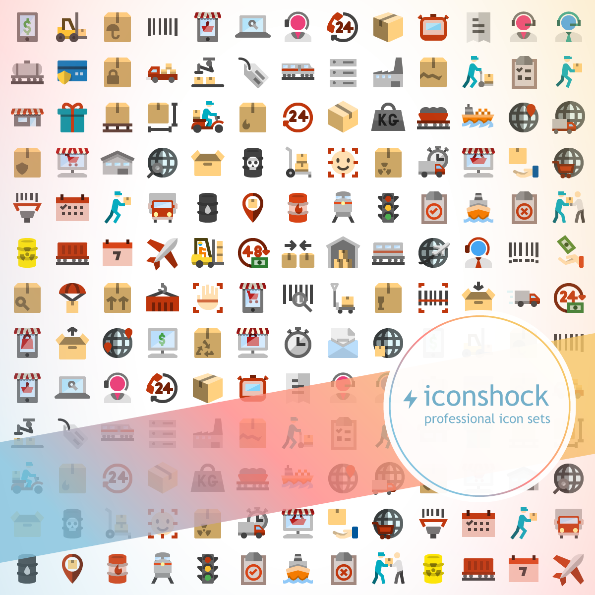 Material - Logistic Icons - Iconshock