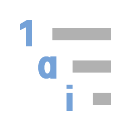 multilevel list icon