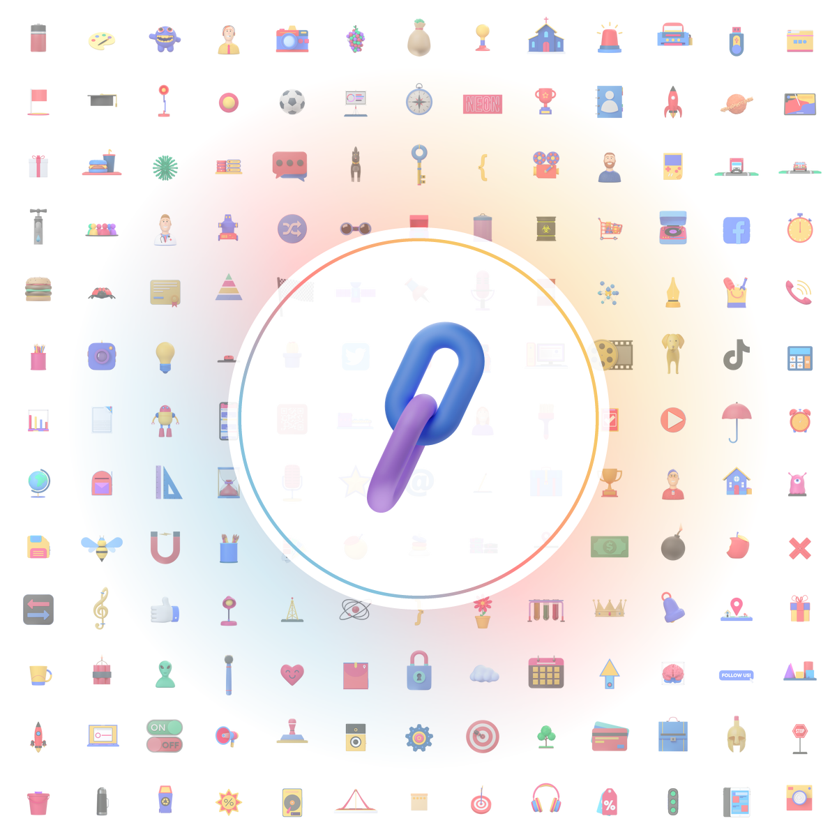 Connected Icons - Iconshock