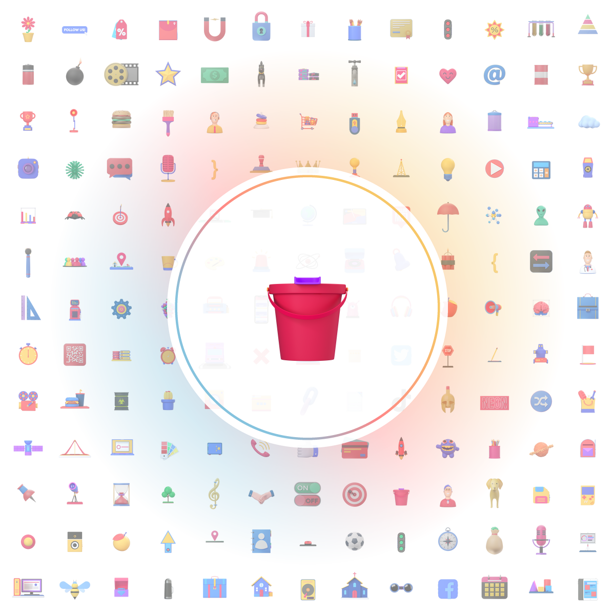 Bucket Icons - Iconshock