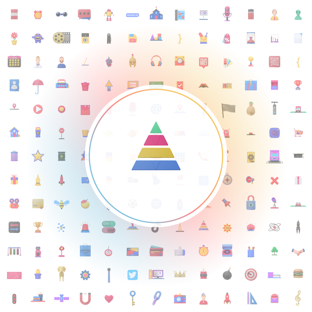 Pyramid Icons - Iconshock