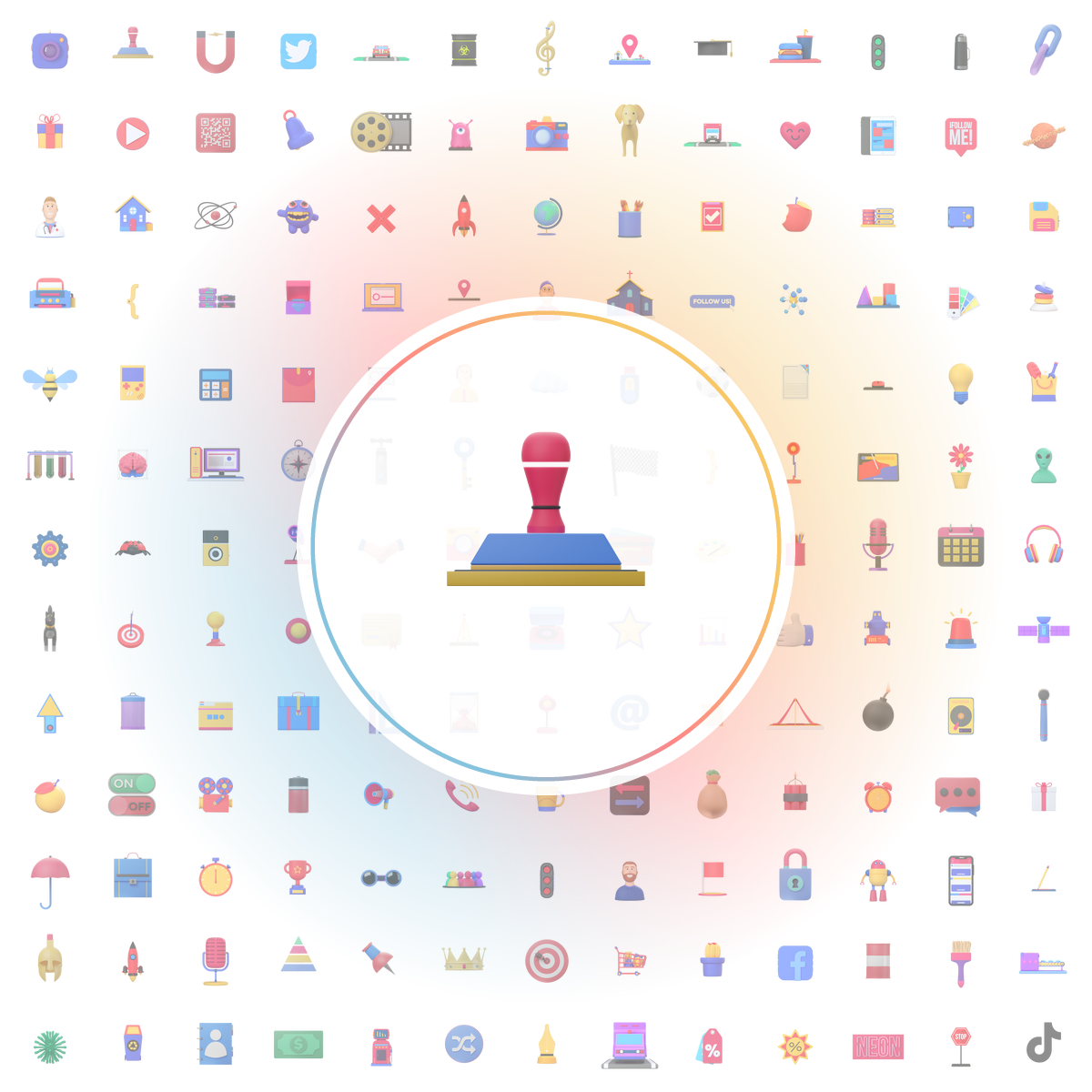 Stamps Icons - Iconshock