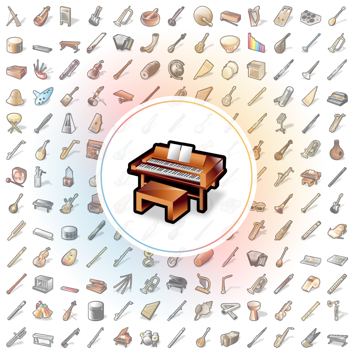 Hammond organ Icon - Iconshock