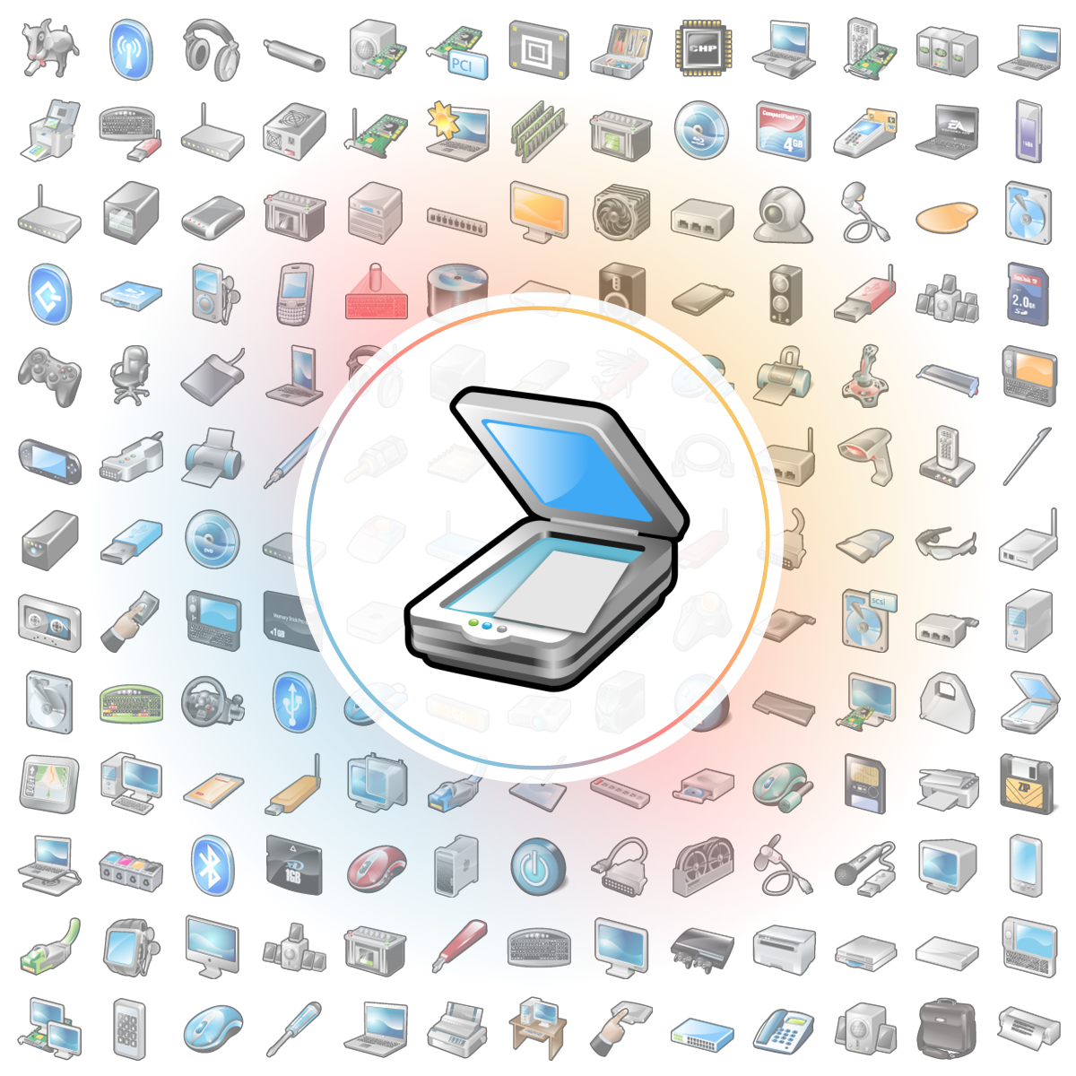 Flatbed scanner Icon - Iconshock