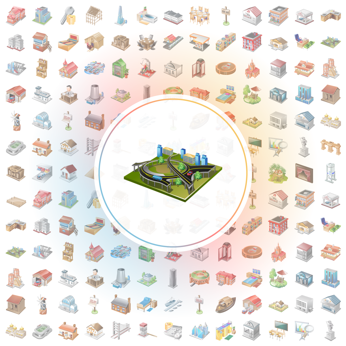 Flyover Icon - Iconshock