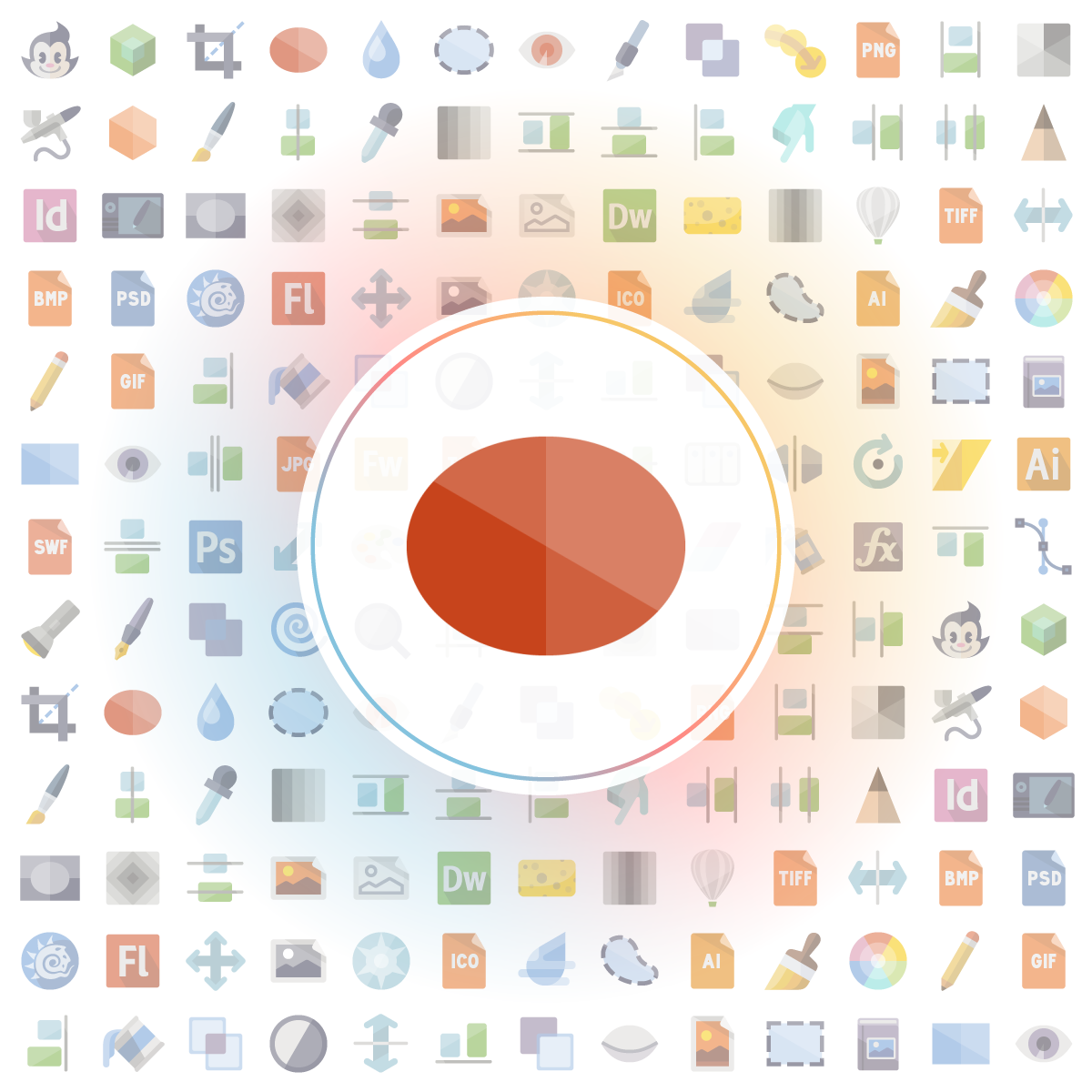 Shape_ellipse Icons - Iconshock
