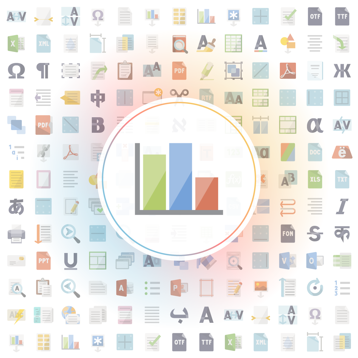 Stats column chart Icon - Iconshock