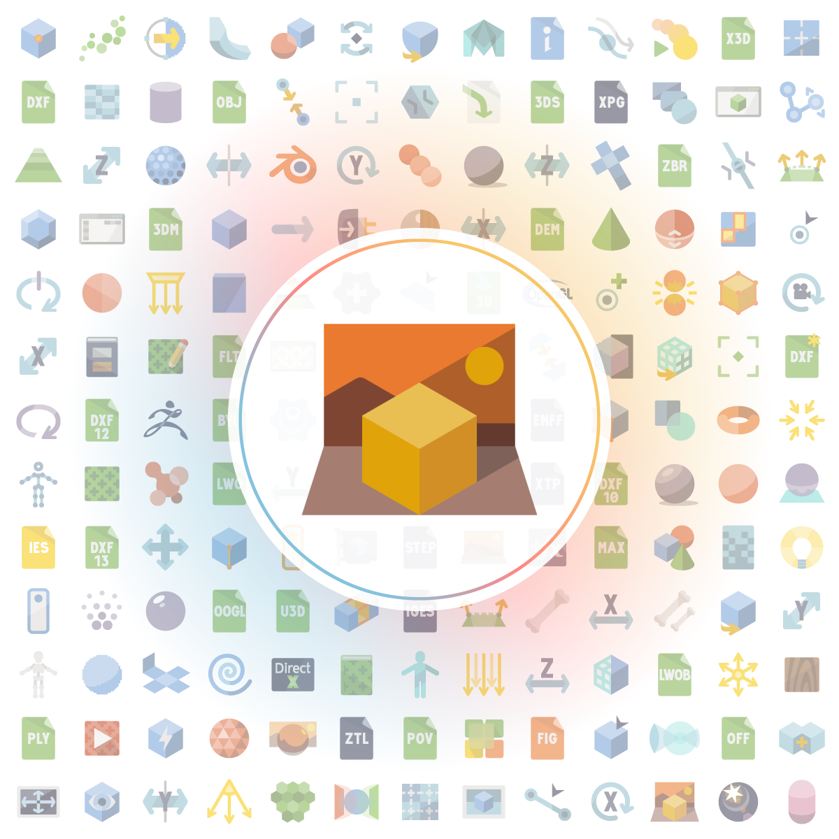 3d scene Icons - Iconshock