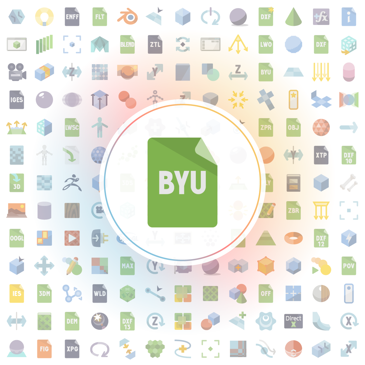 File_format_byu Icons - Iconshock