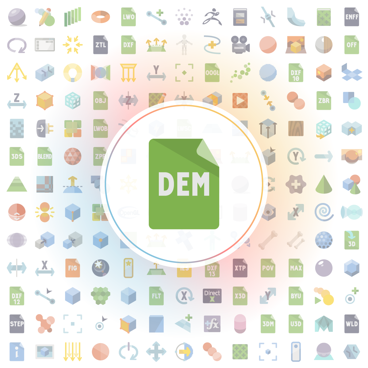 File_format_dem Icons - Iconshock