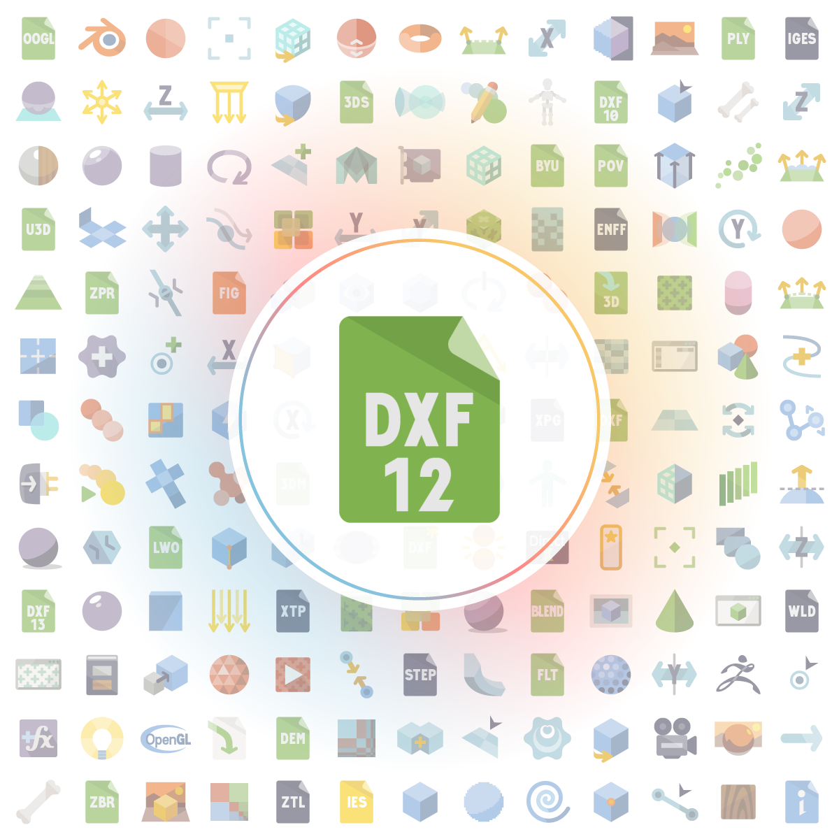 File format dxf 12 Icons - Iconshock