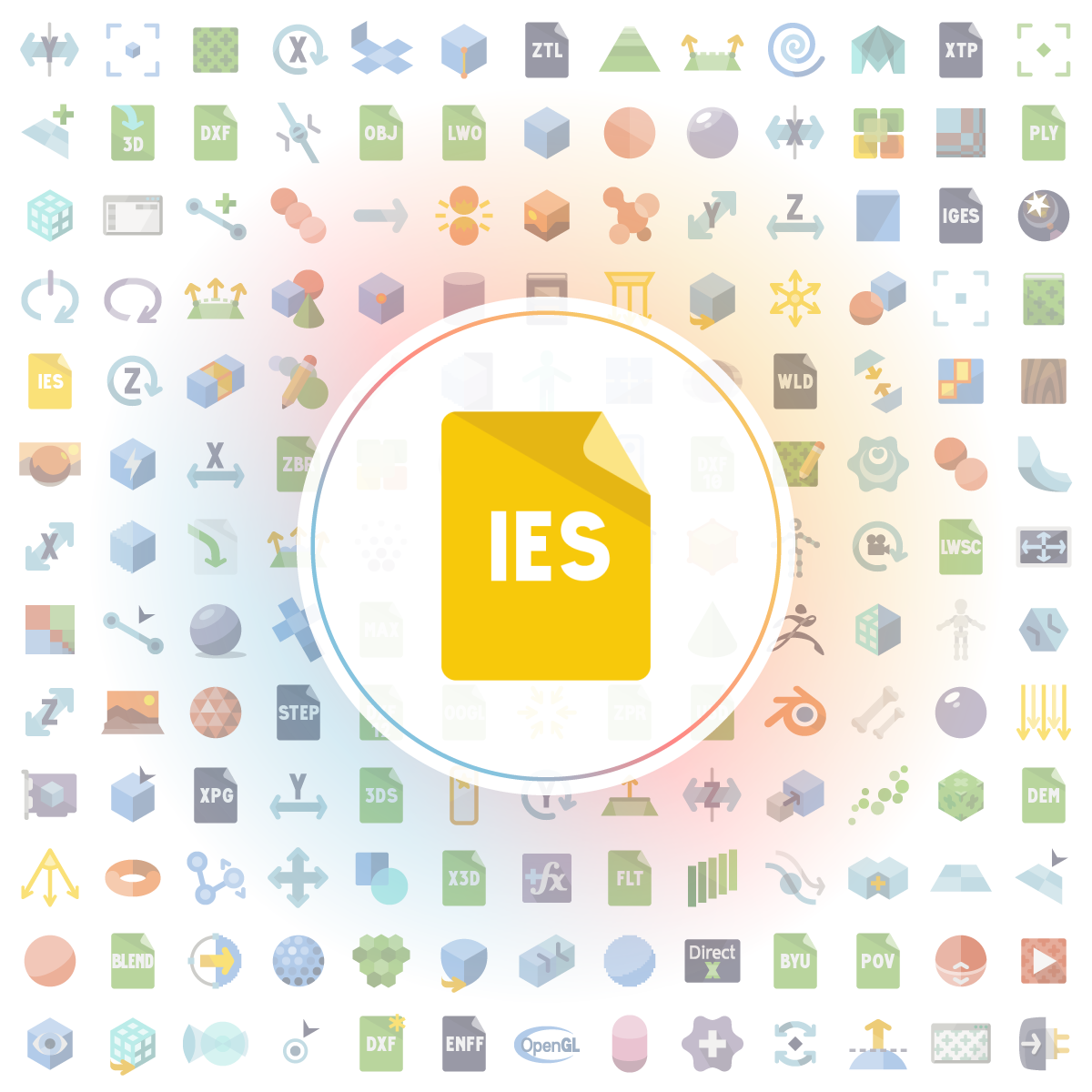 File format ies Icons - Iconshock