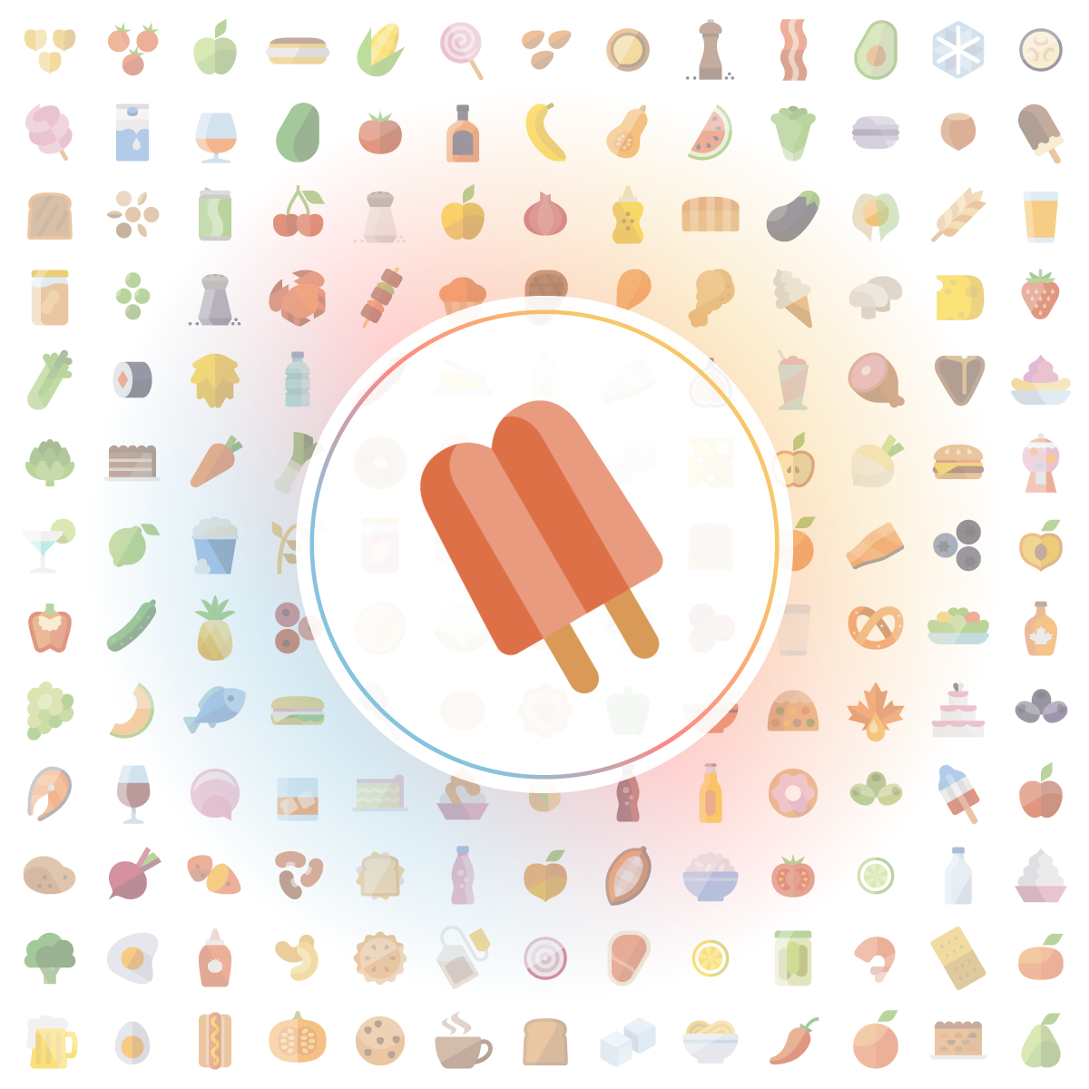 Double_popsicle Icons - Iconshock