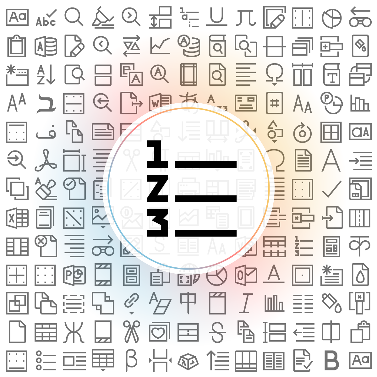 Numbering Icon - Iconshock