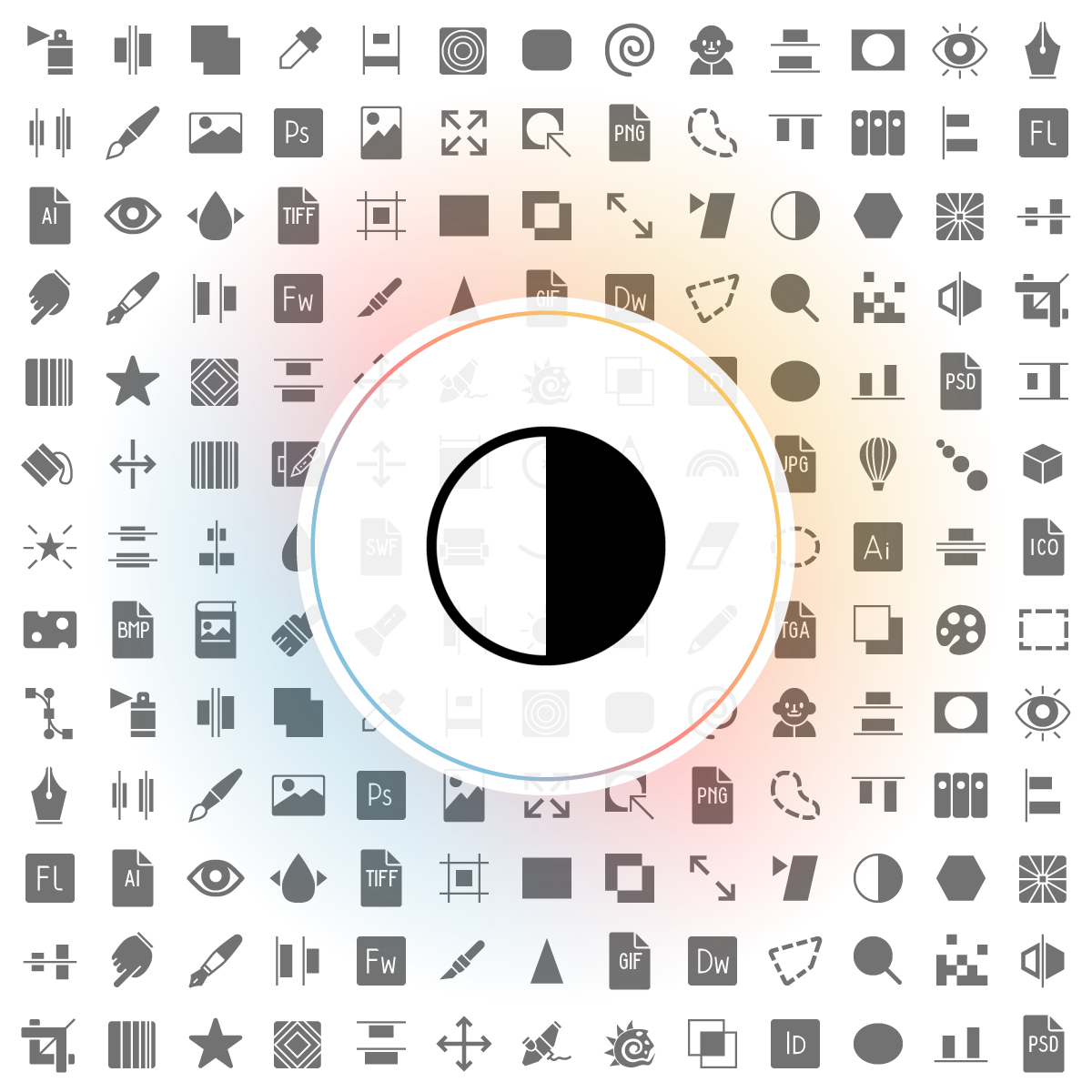 Contrast Icon - Iconshock