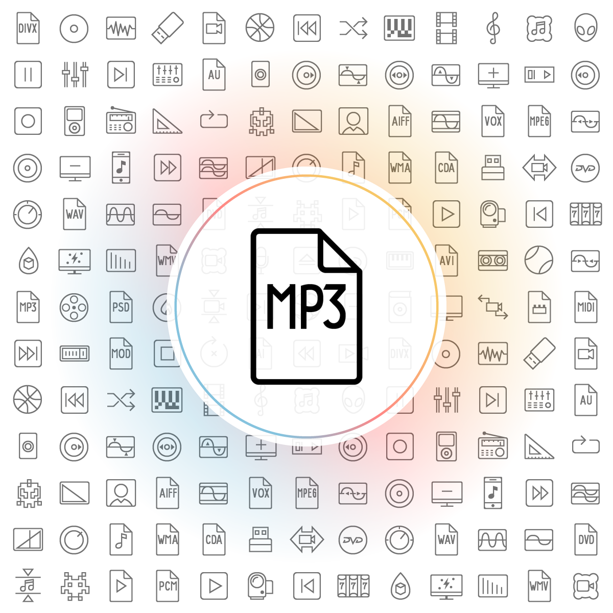 Digital audio Icons - Iconshock