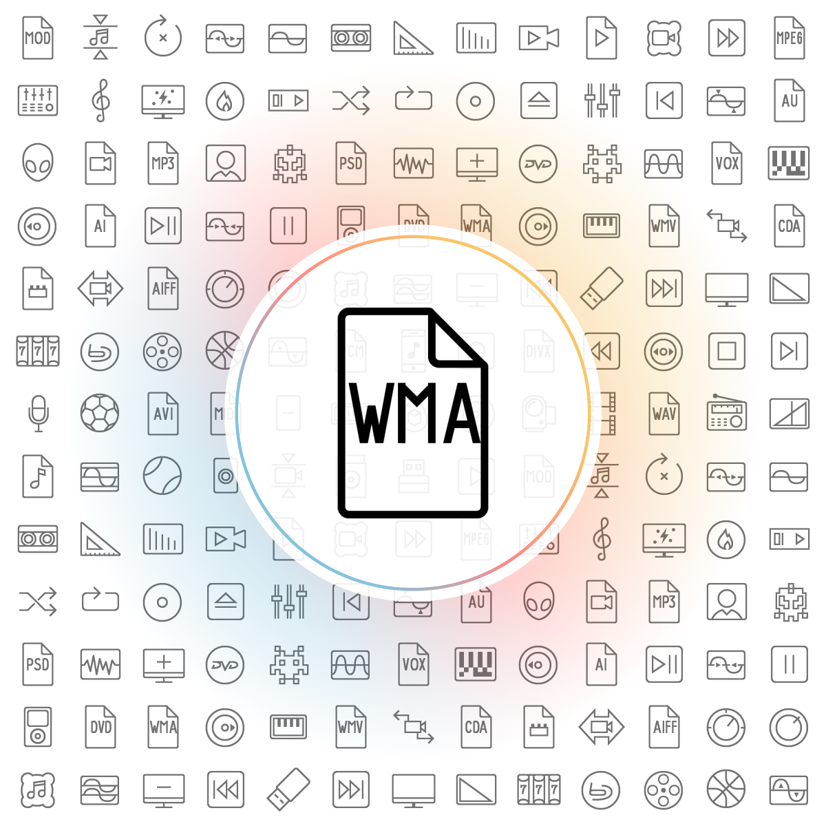 File format wma Icons - Iconshock
