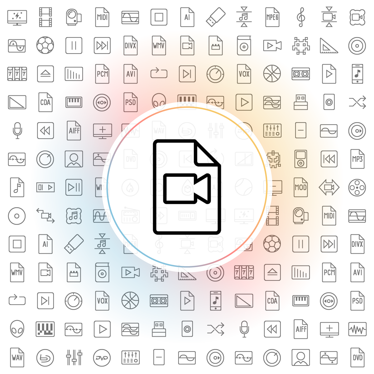 File type video Icons - Iconshock