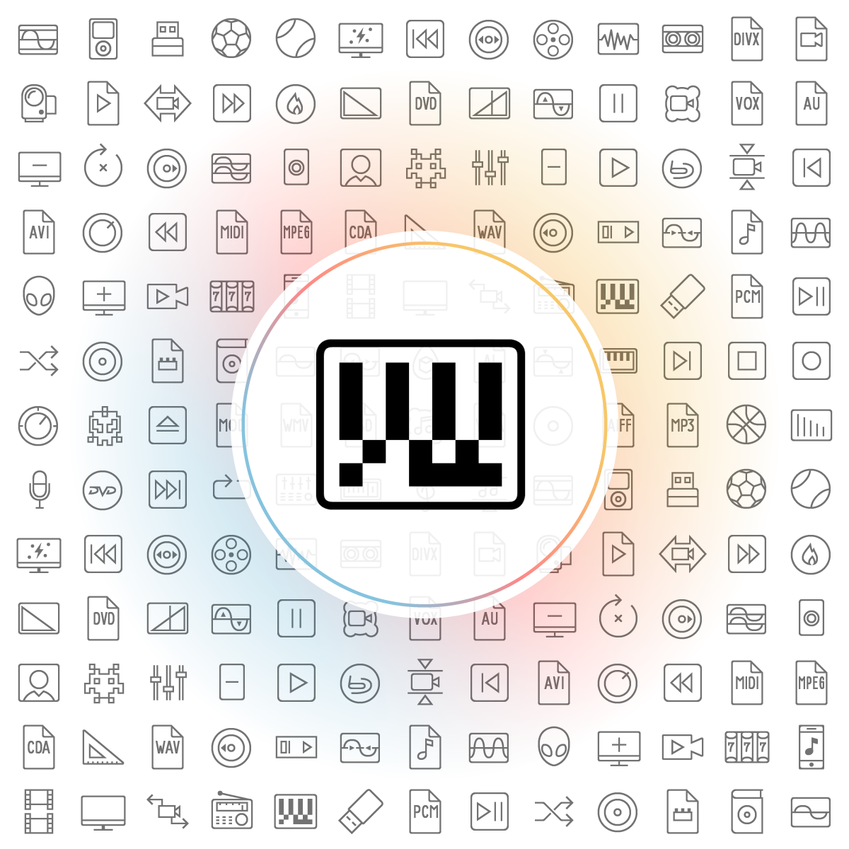 Color bars Icons - Iconshock