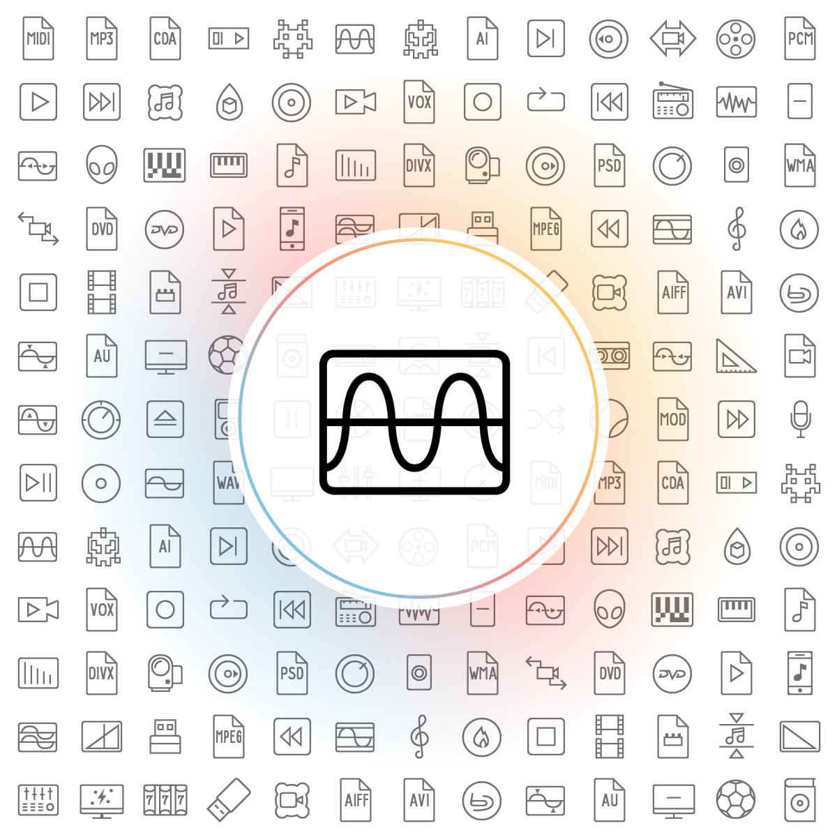 High frequency Icons - Iconshock