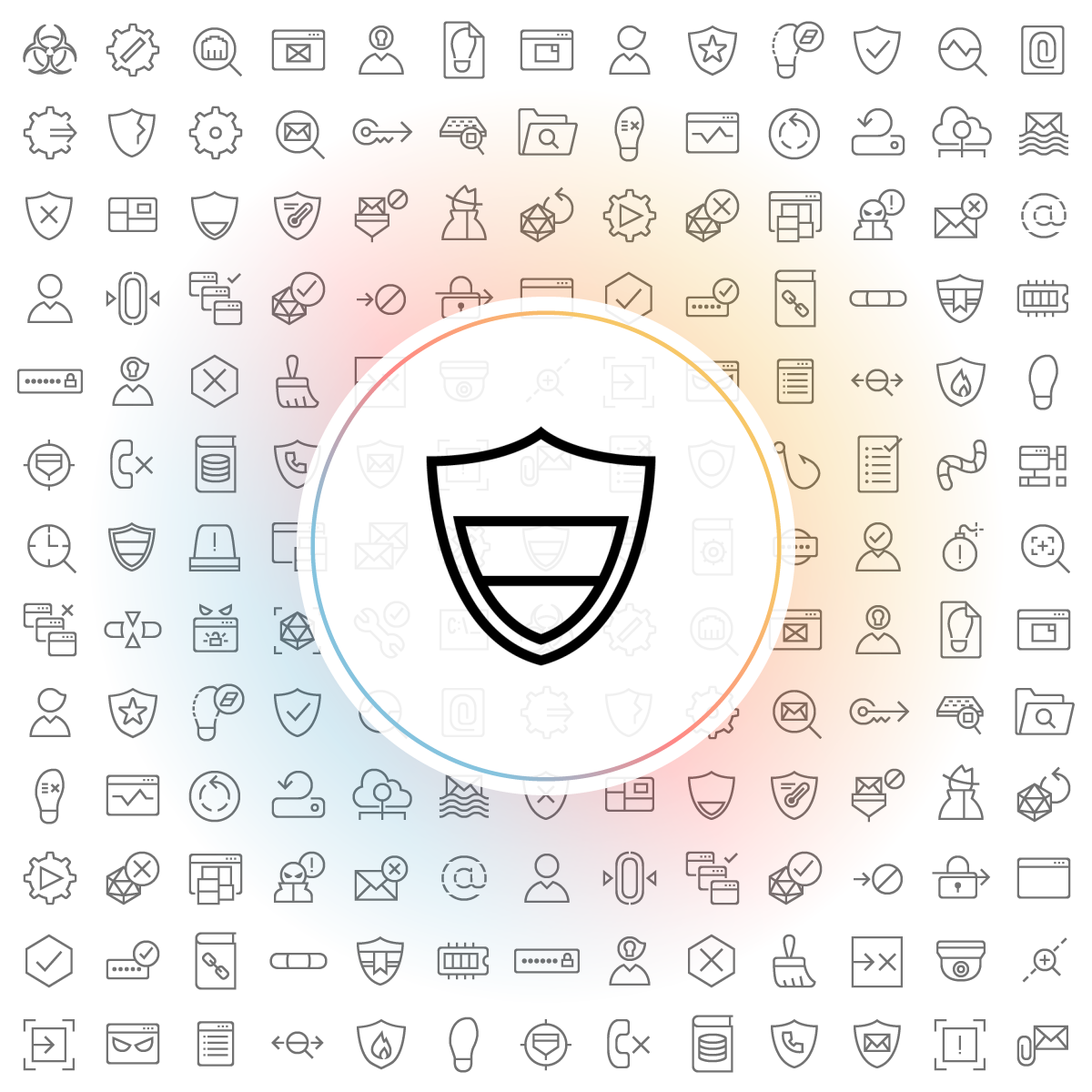 Security levels medium Icons - Iconshock