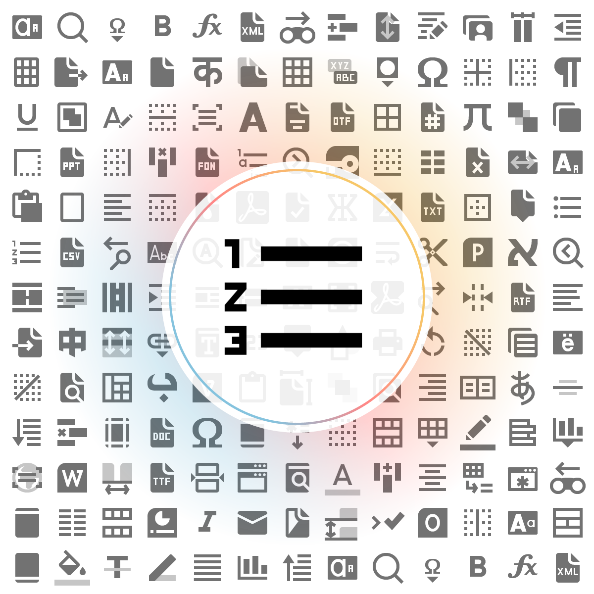 Numbering Icon - Iconshock