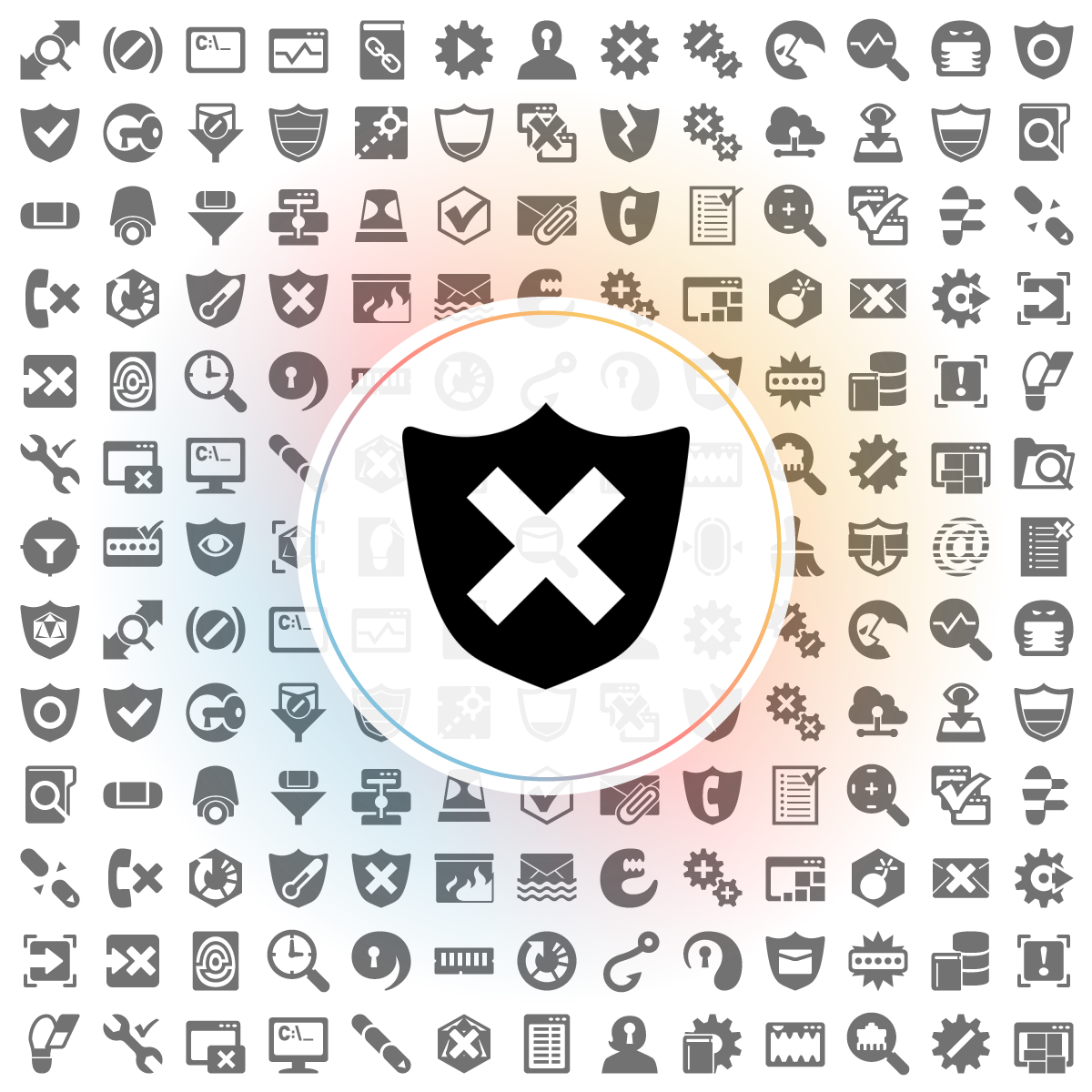 Security cross Icon - Iconshock