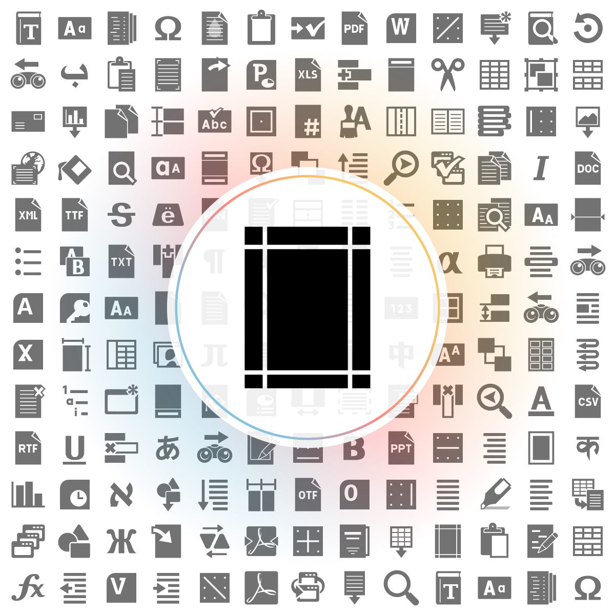 Margins Icon - Iconshock