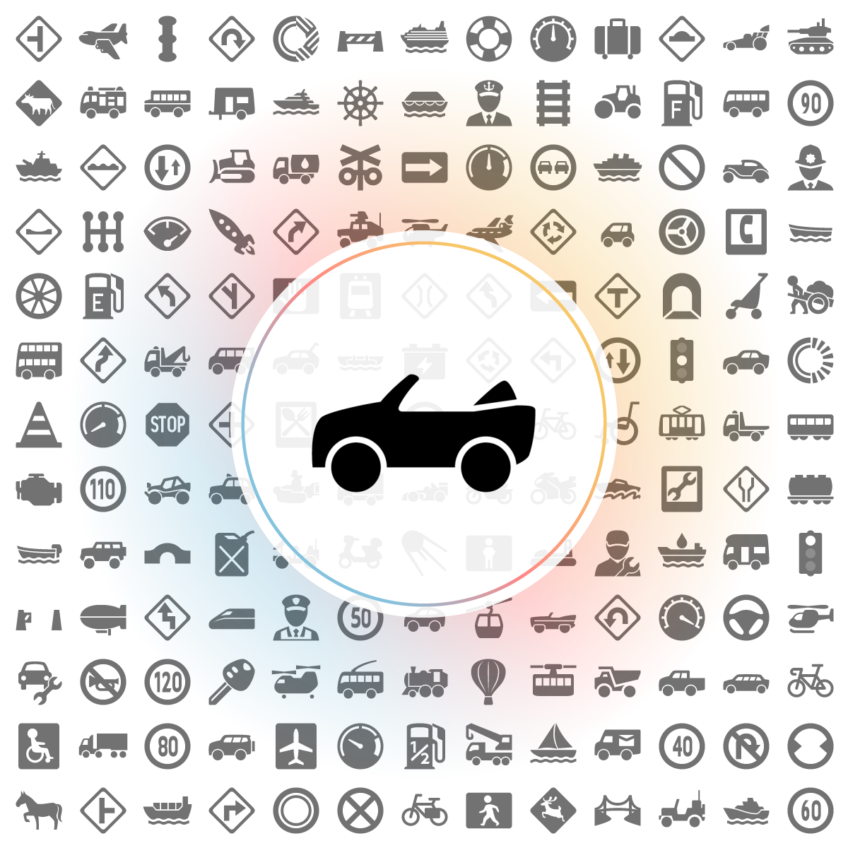 Convertible Icon - Iconshock