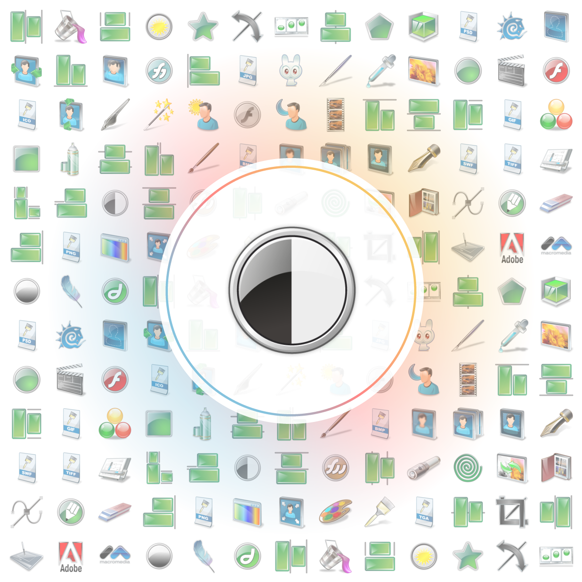 Contrast Icon - Iconshock