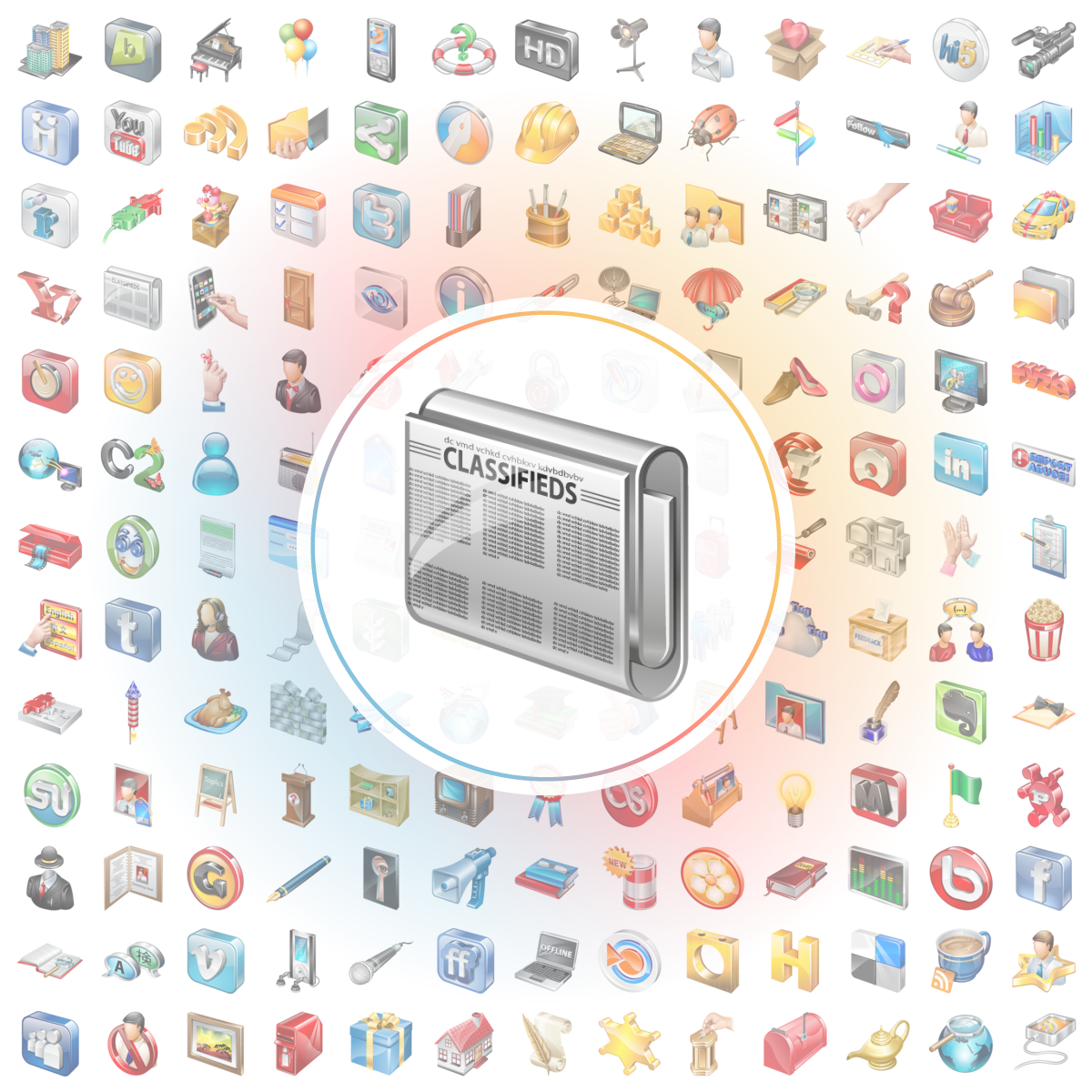 Classifieds Icon - Iconshock