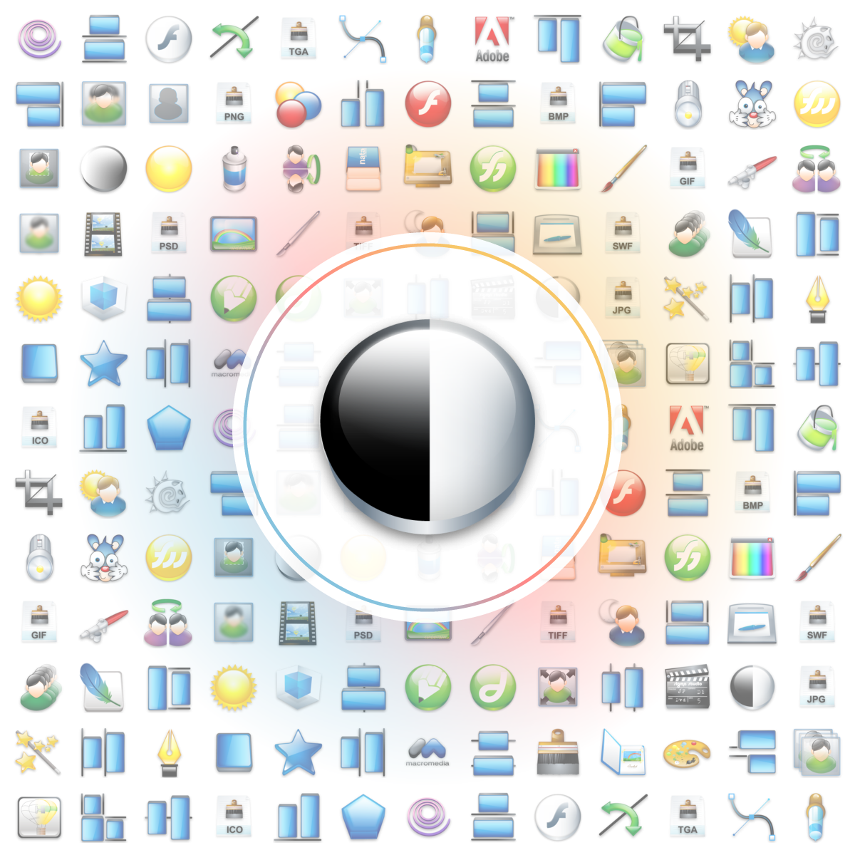 Contrast Icon - Iconshock