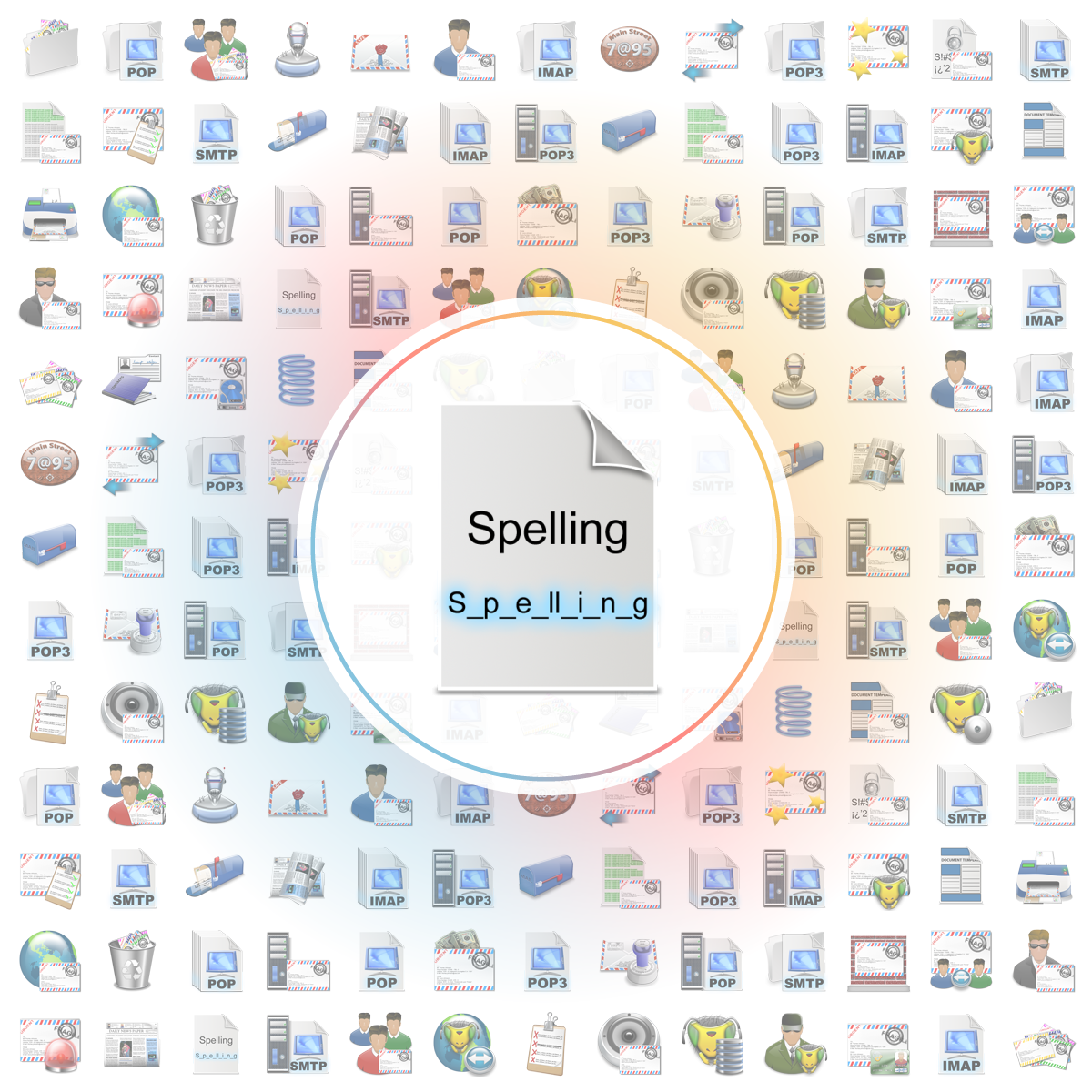 Spelling Icon - Iconshock