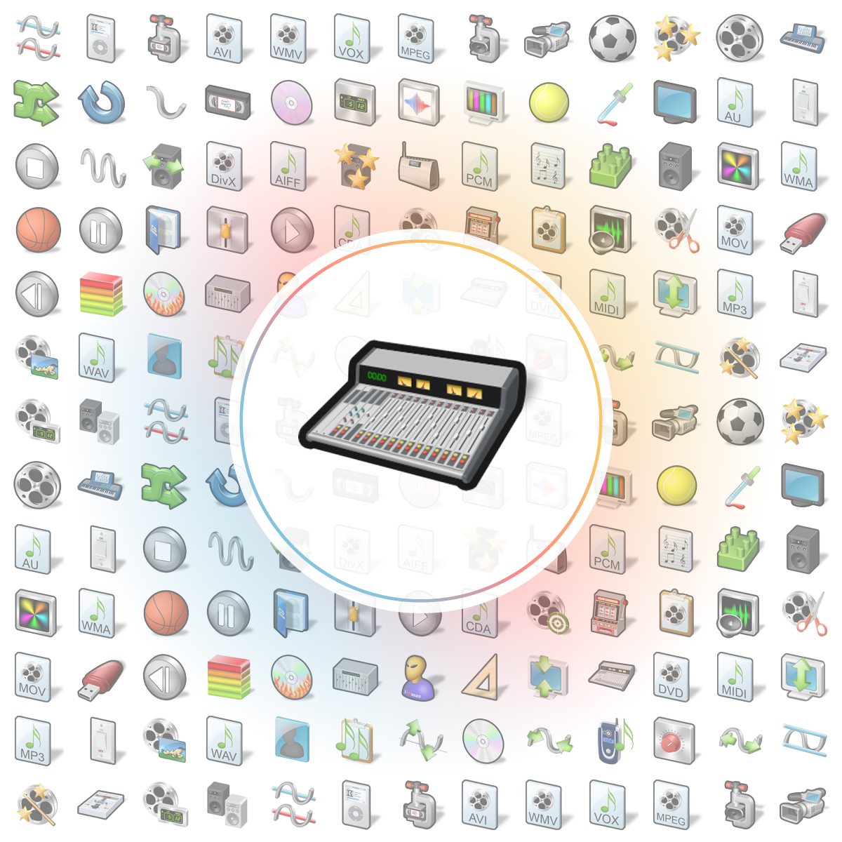 Audio console Icon - Iconshock