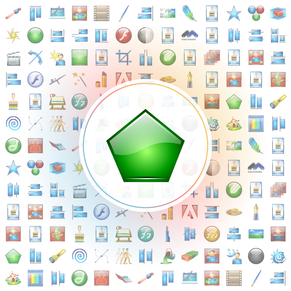 Polygon Icon - Iconshock