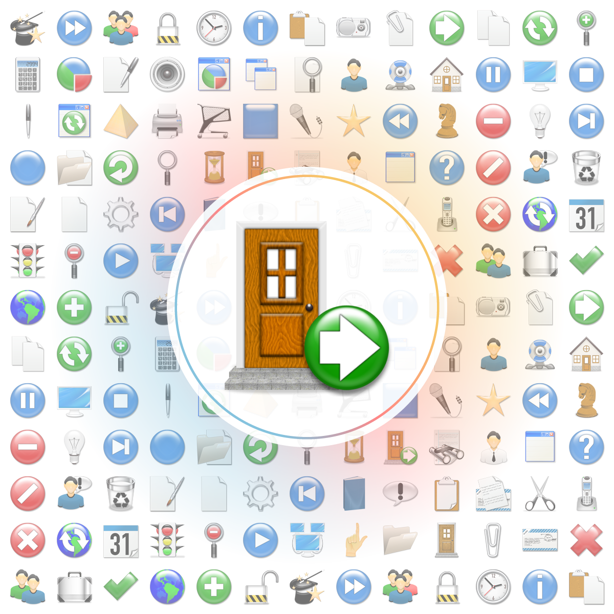 Door outside Icon - Iconshock