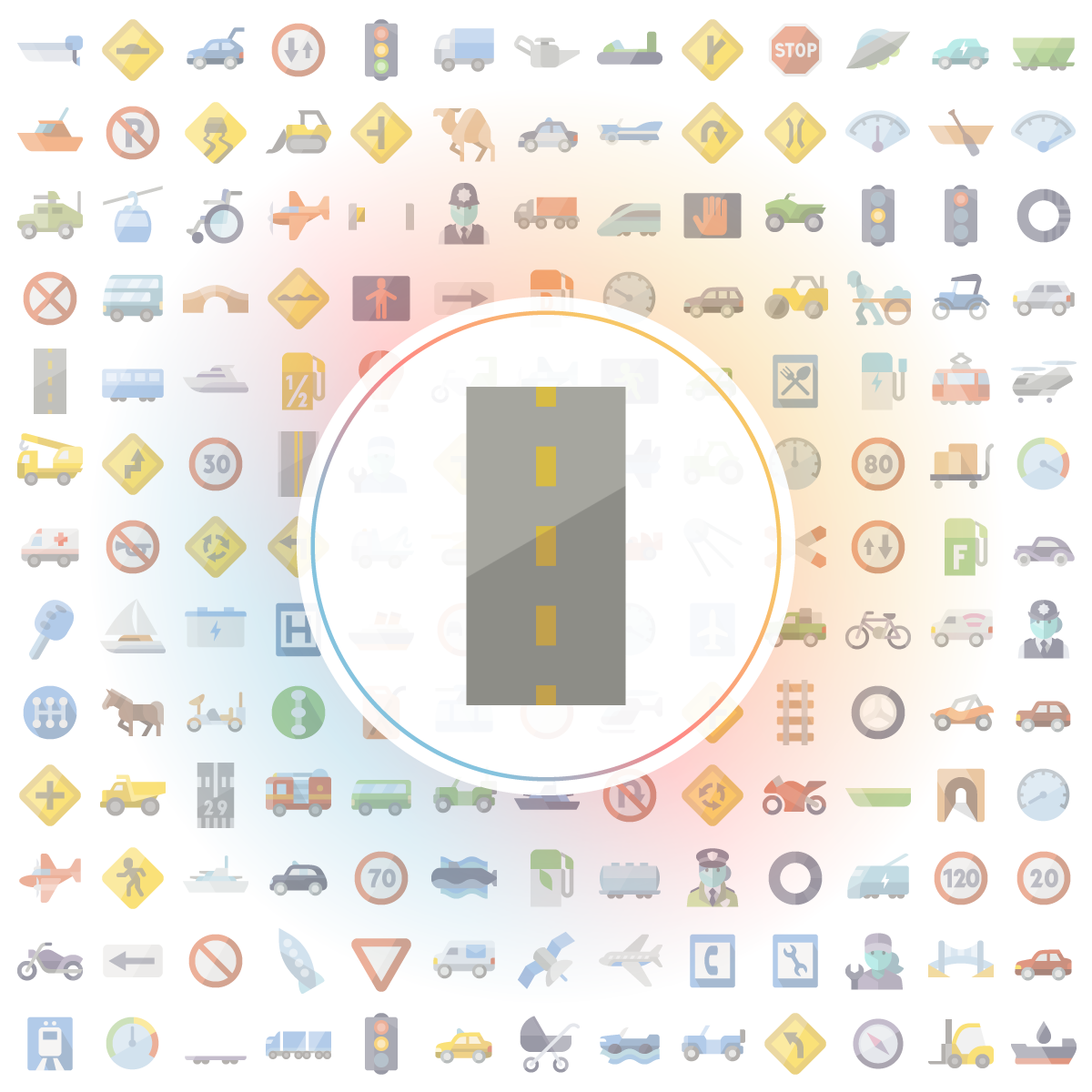 Road Icon - Iconshock