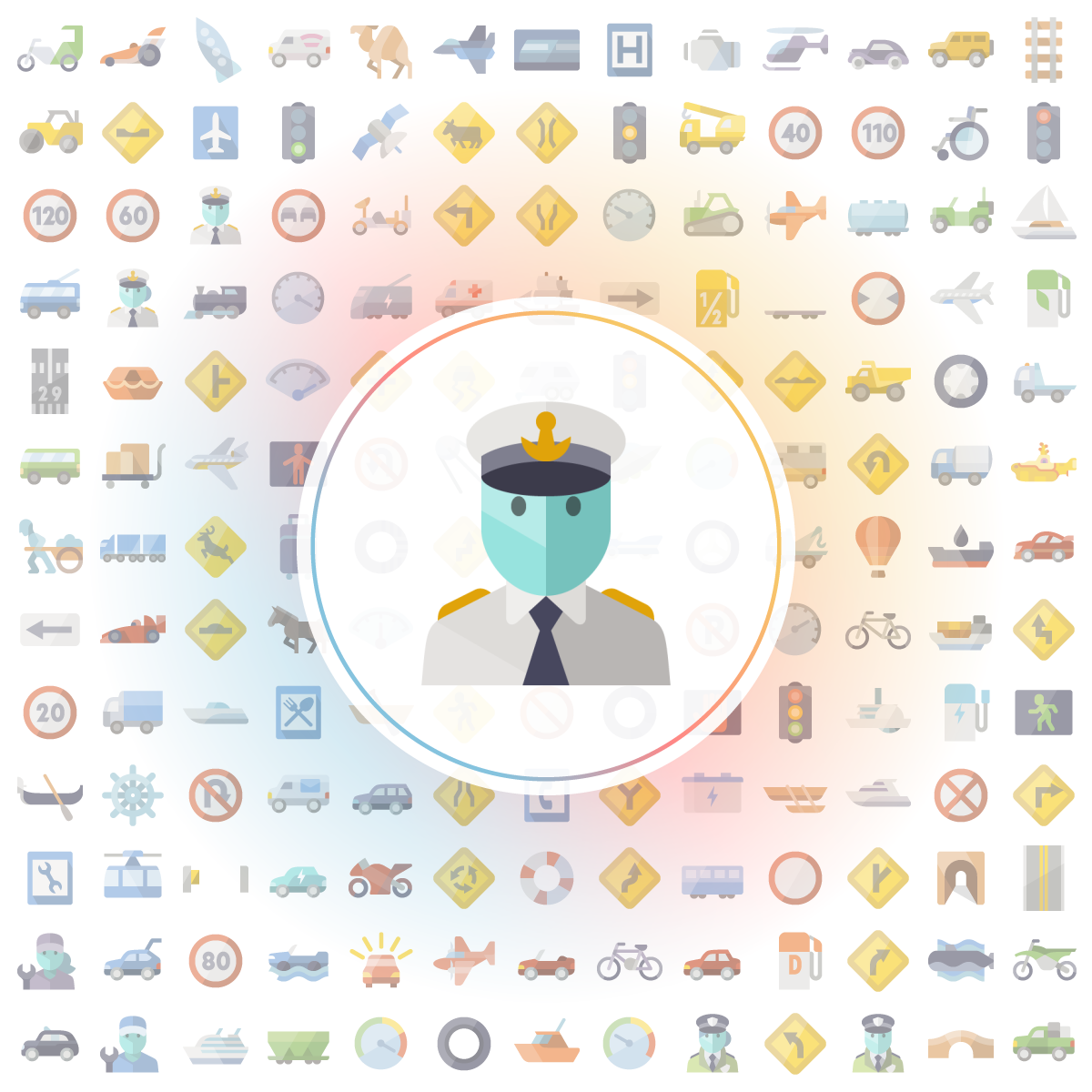 Ship captain Icon - Iconshock
