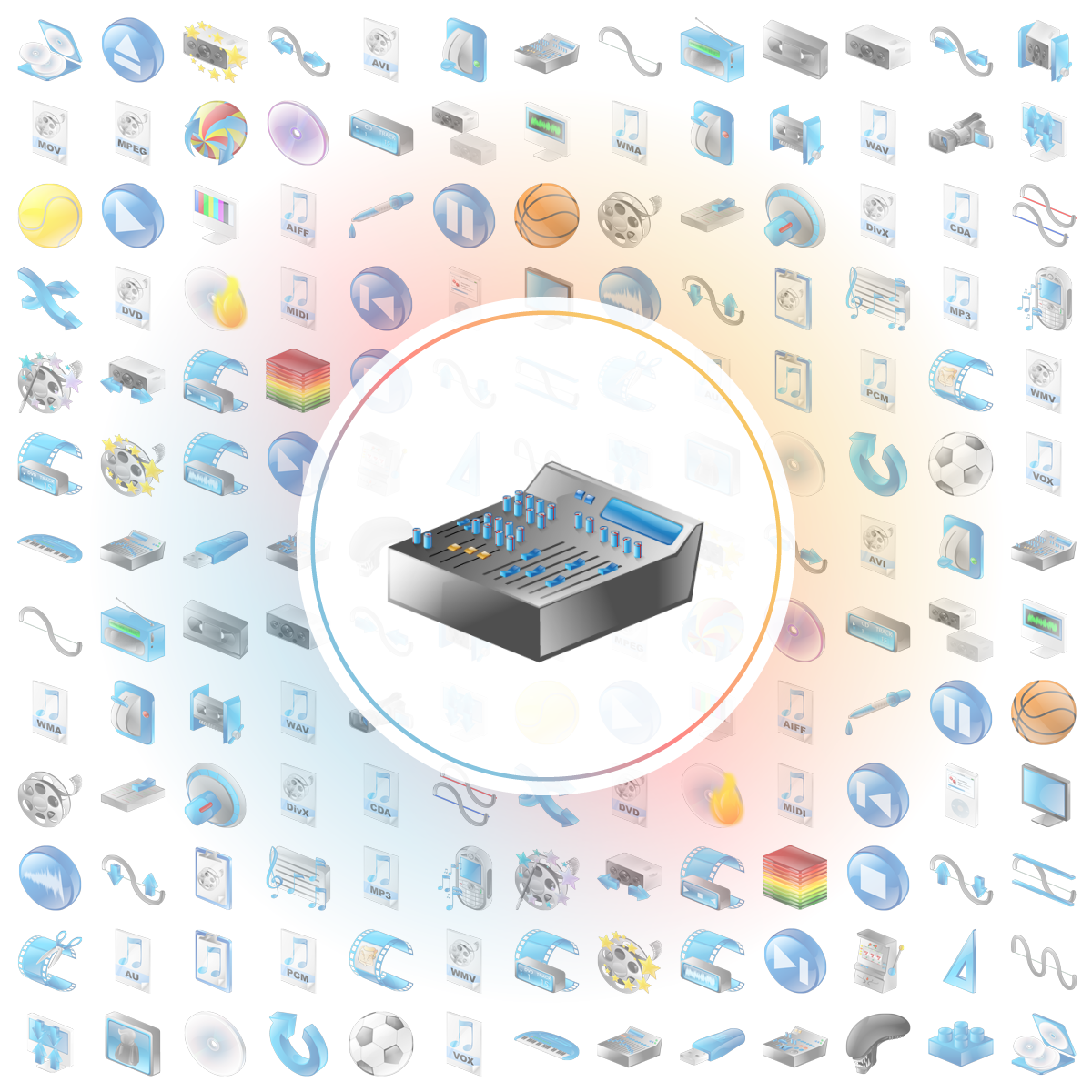 Audio console Icon - Iconshock