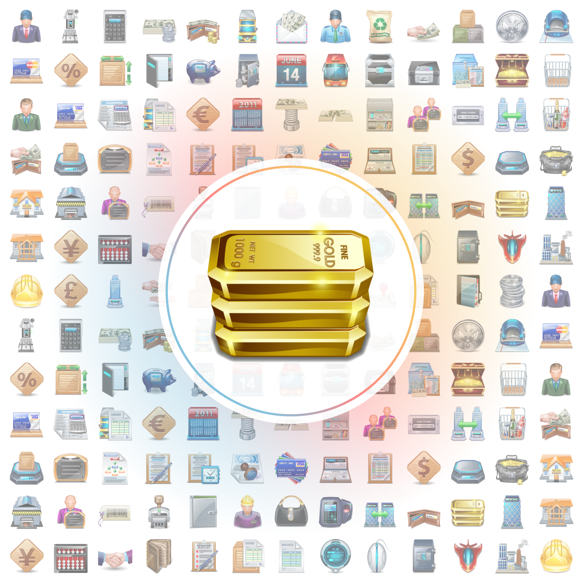 Gold Icon - Iconshock