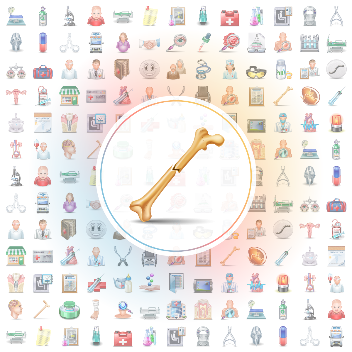 Fracture Icon - Iconshock