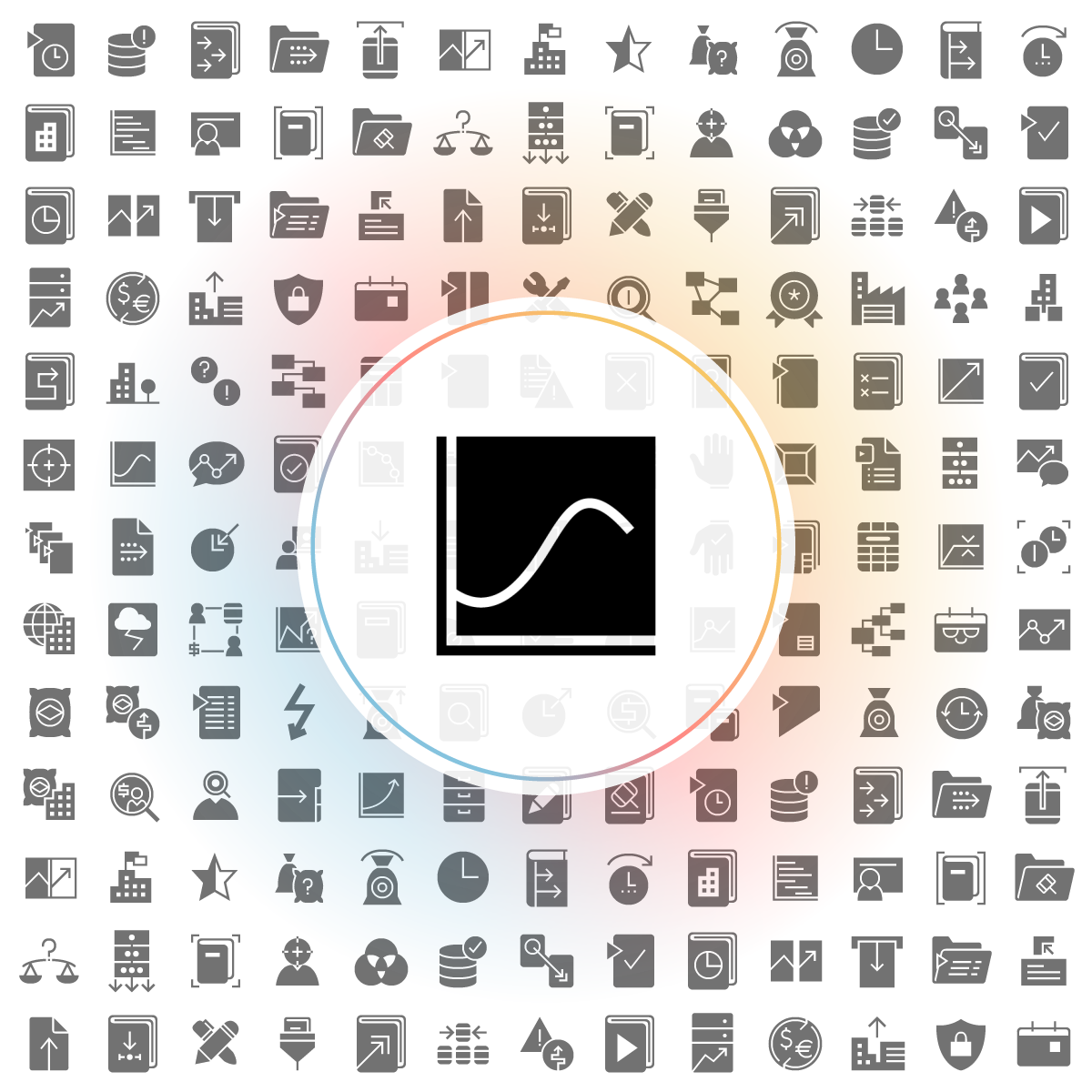 Sigmoid curve Icon - Iconshock