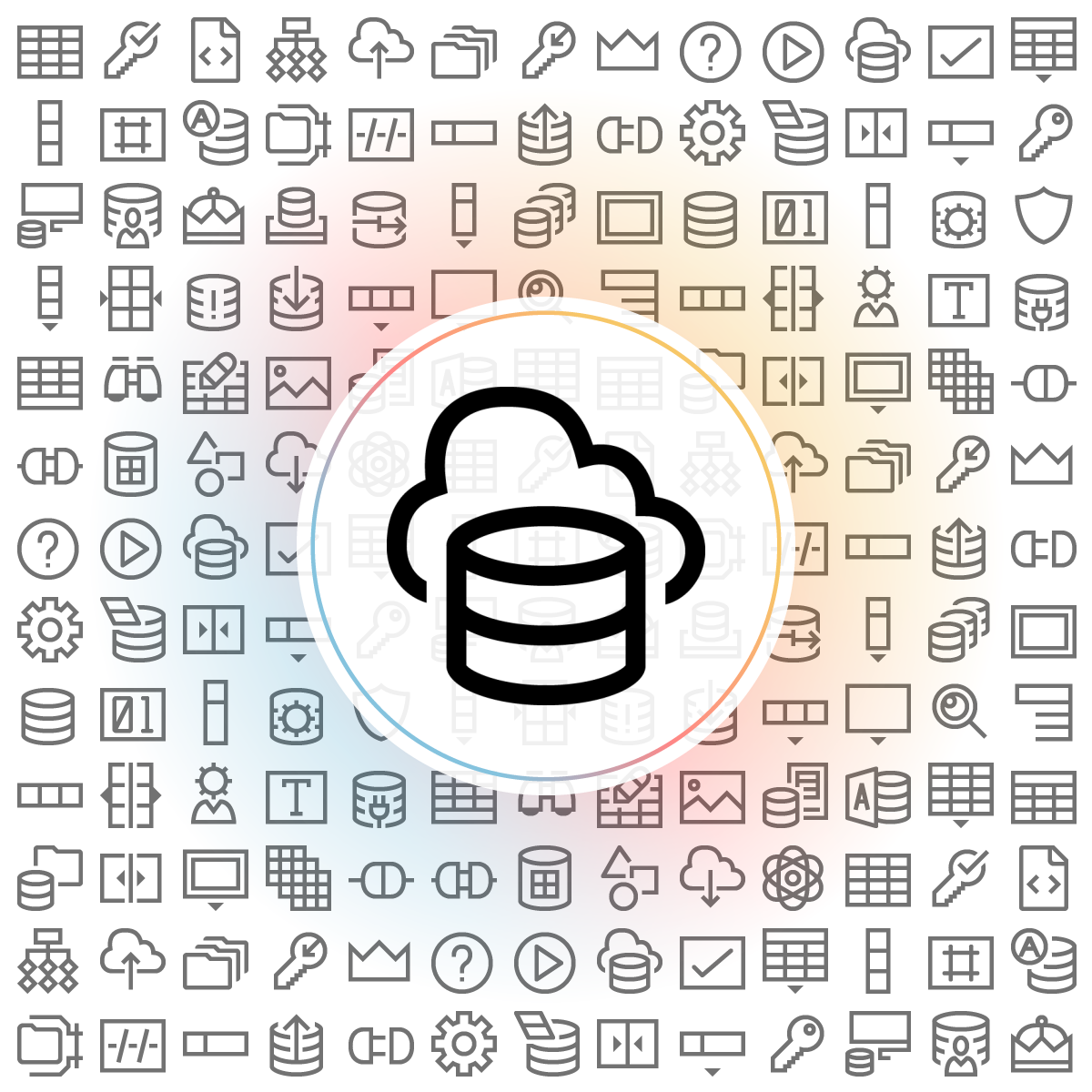 Database cloud Icon - Iconshock
